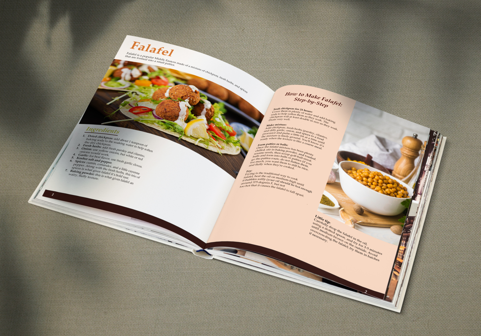 Arabian Wonders Cookbook – Graphic Designer