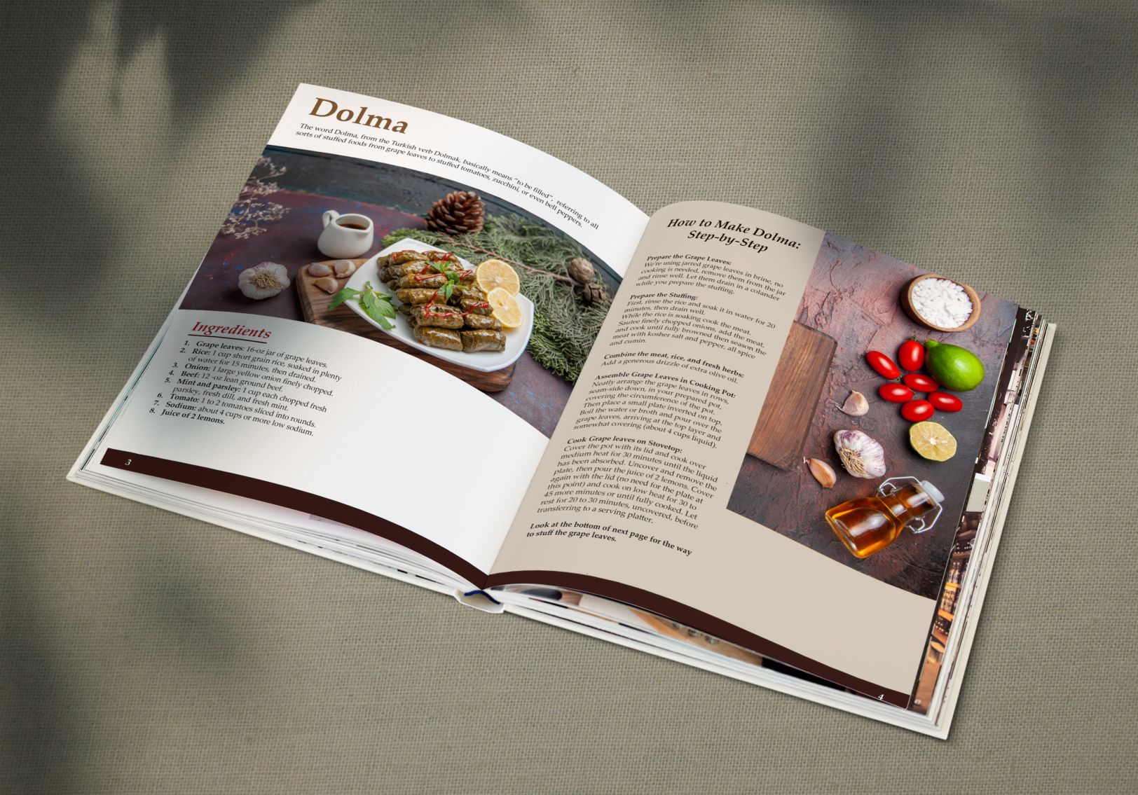 Arabian Wonders Cookbook – Graphic Designer